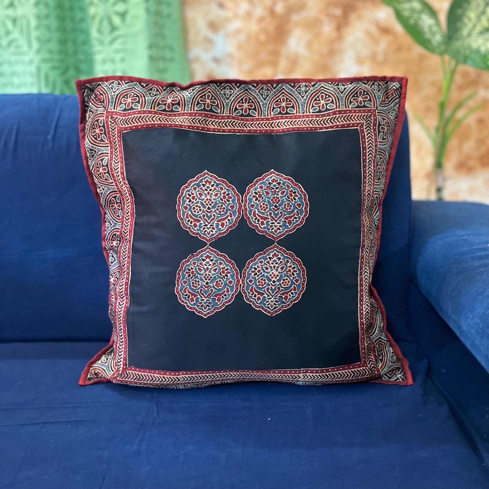 Ajrakh Cushion Cover Set – Pabiben