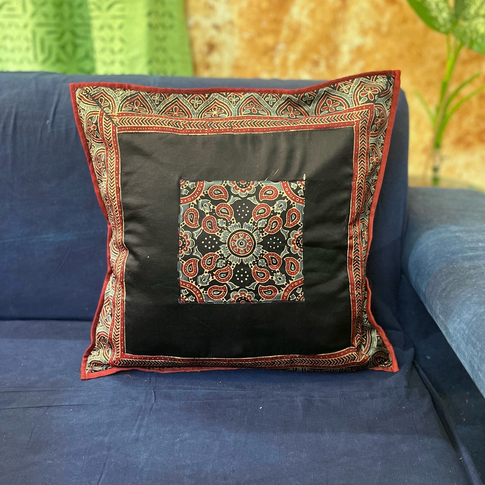 Ajrakh Cushion Cover Set – Pabiben
