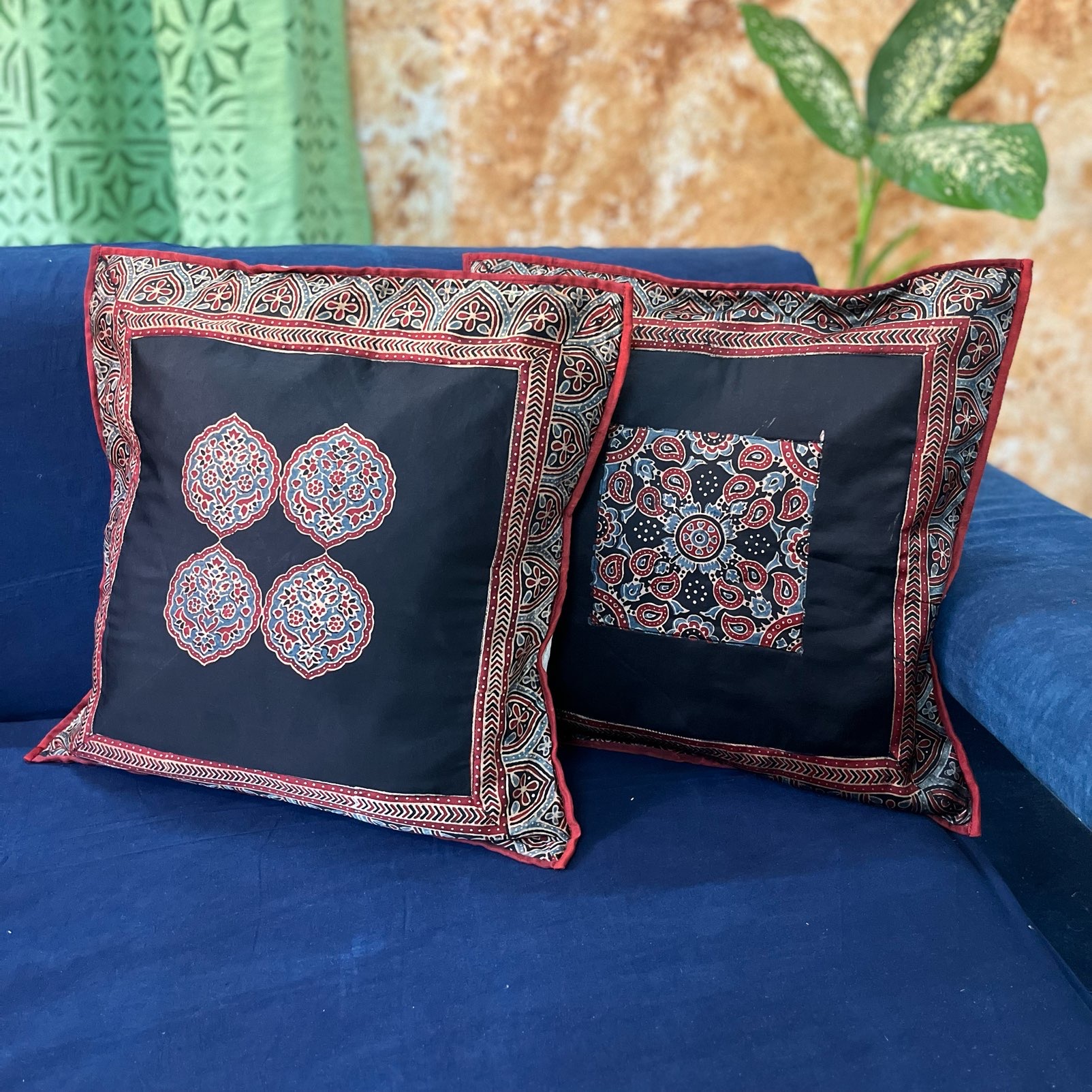 Ajrakh Cushion Cover Set – Pabiben