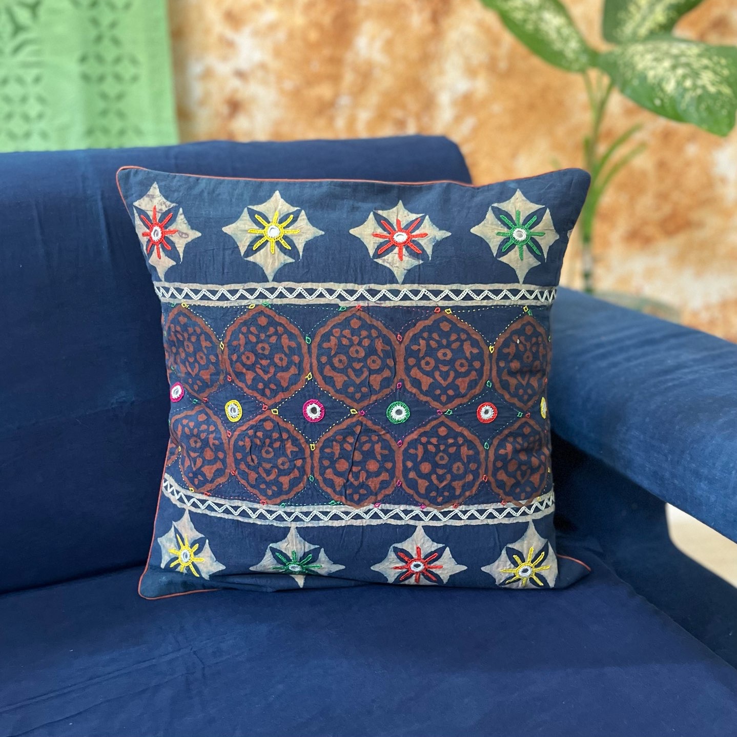 Ajrakh Cushion Cover Set – Pabiben
