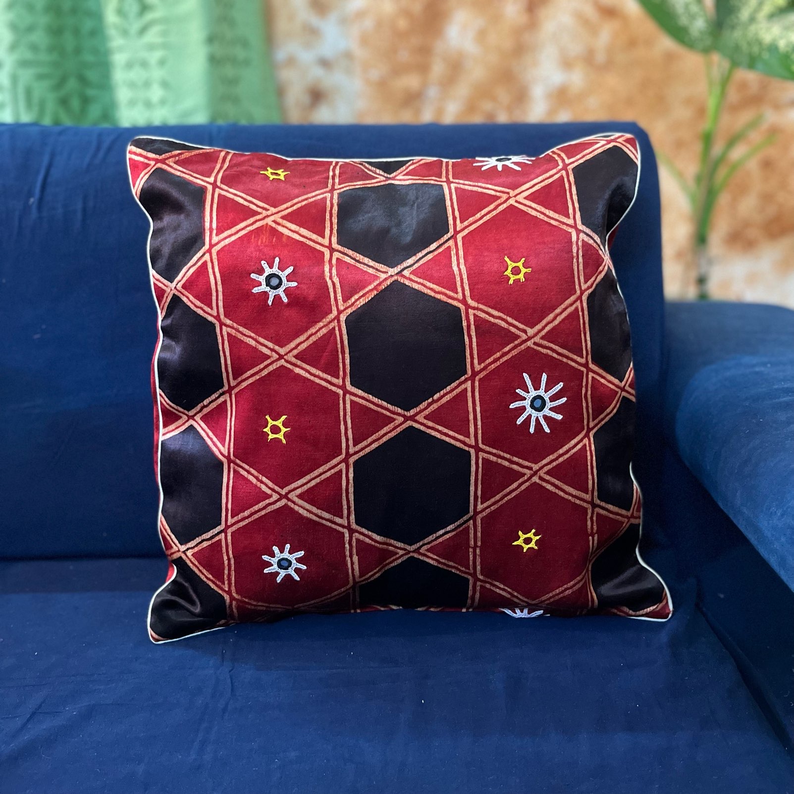 Ajrakh Cushion Cover Set – Pabiben
