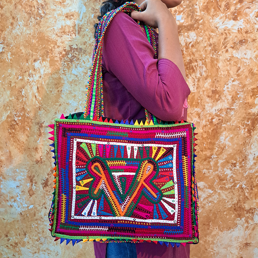 Dhebaria Rabari Embroidery, Abstract Design, Handcrafted Premium ...