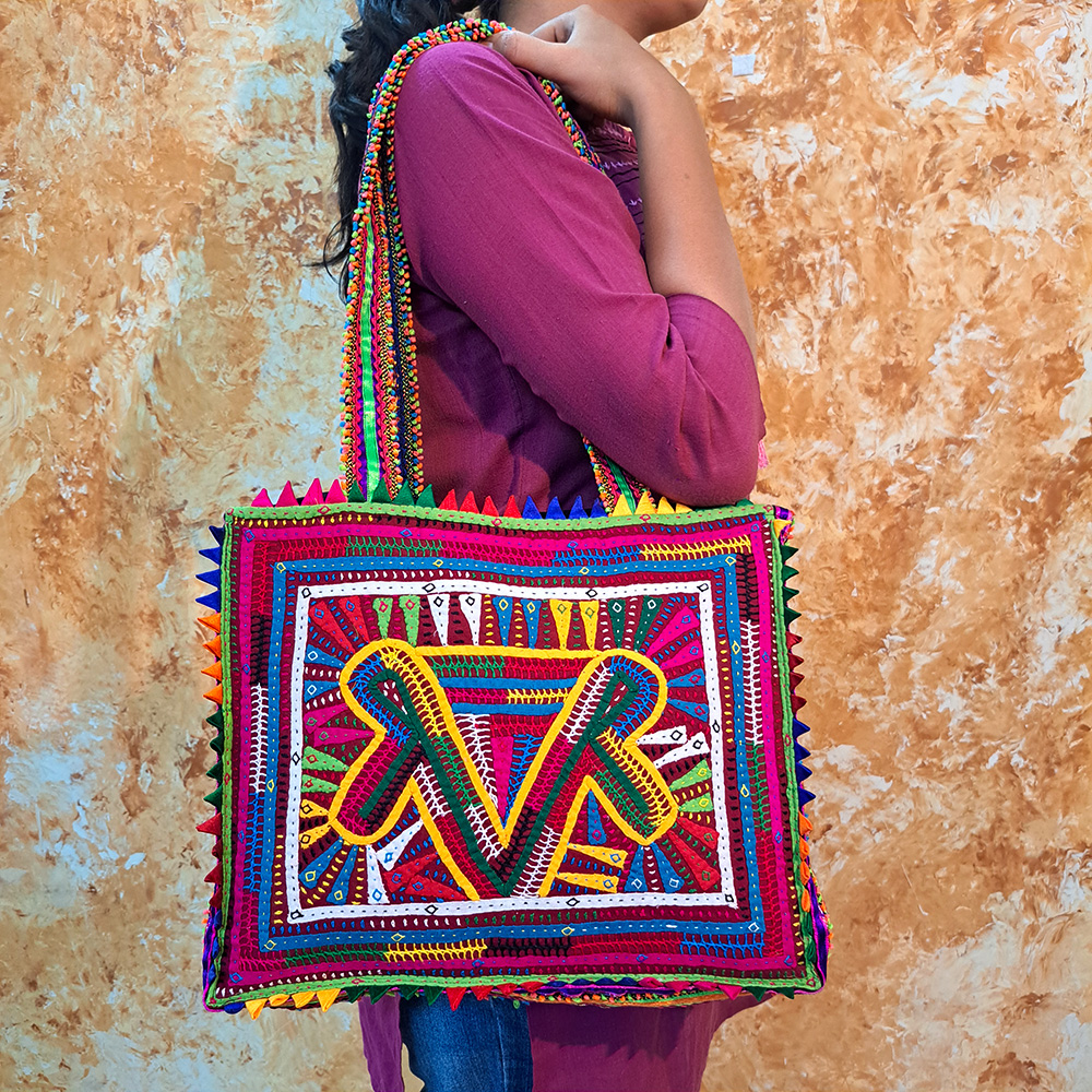 Dhebaria Rabari Embroidery, Abstract Design, Handcrafted Premium ...